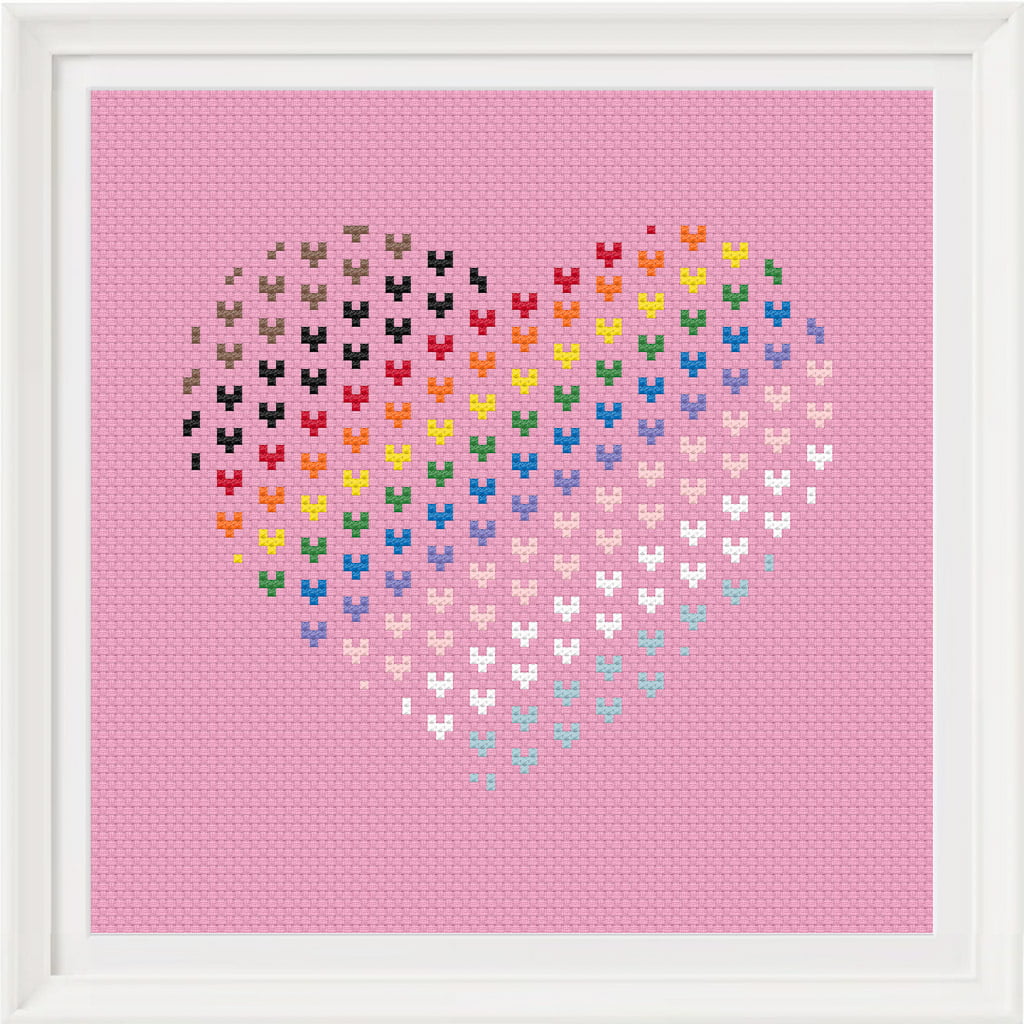 Pride Month Free Cross Stitch Pattern - Curious Twist – Modern Cross ...
