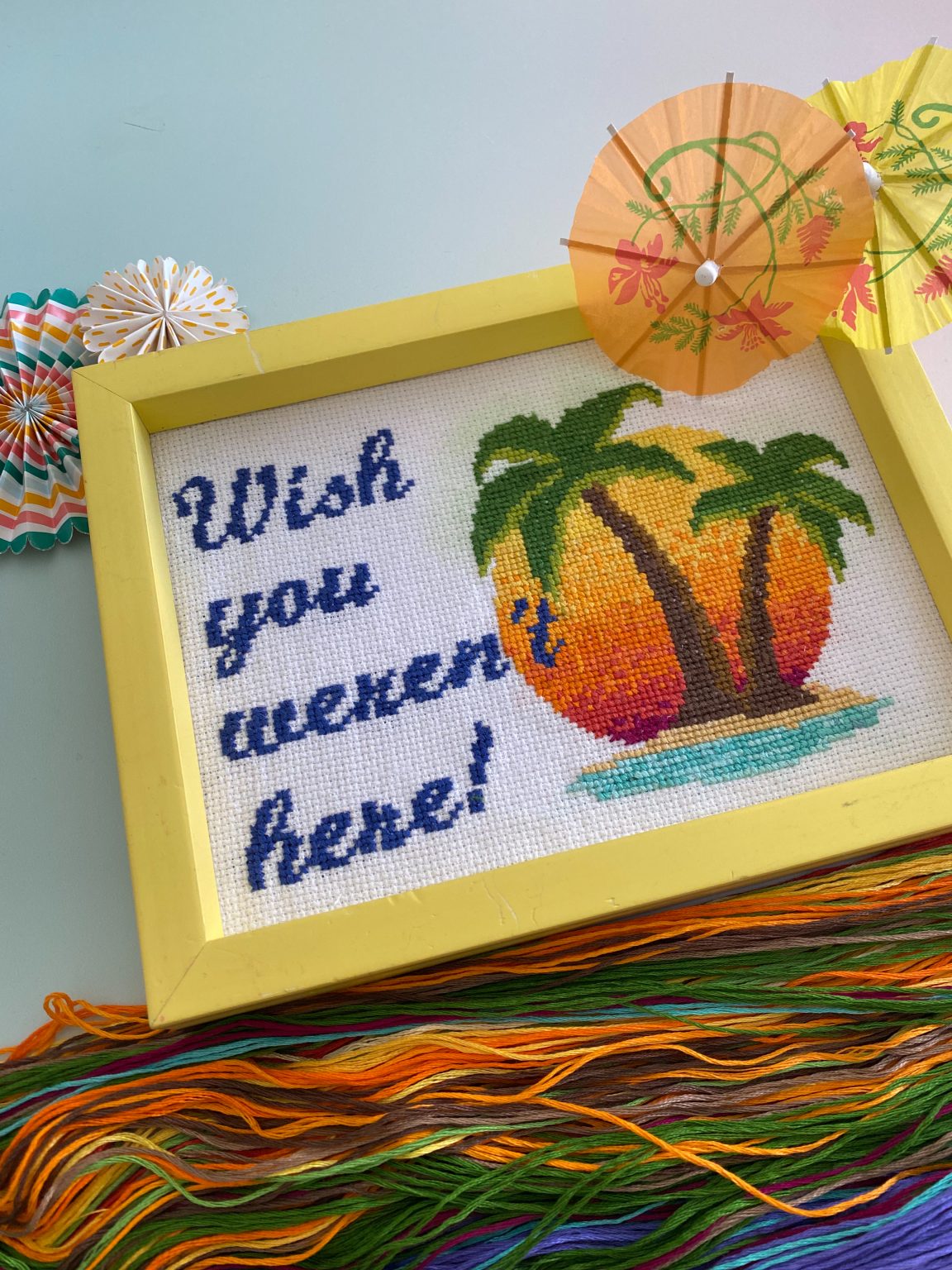 Sassy Summer Cross Stitch Kit For Adults - Curious Twist